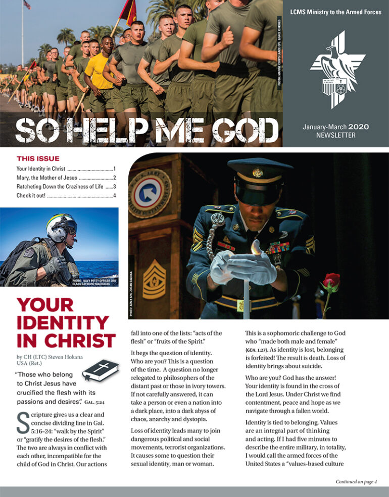 LCMS Ministry to the Armed Forces - First Quarter 2020 newsletter