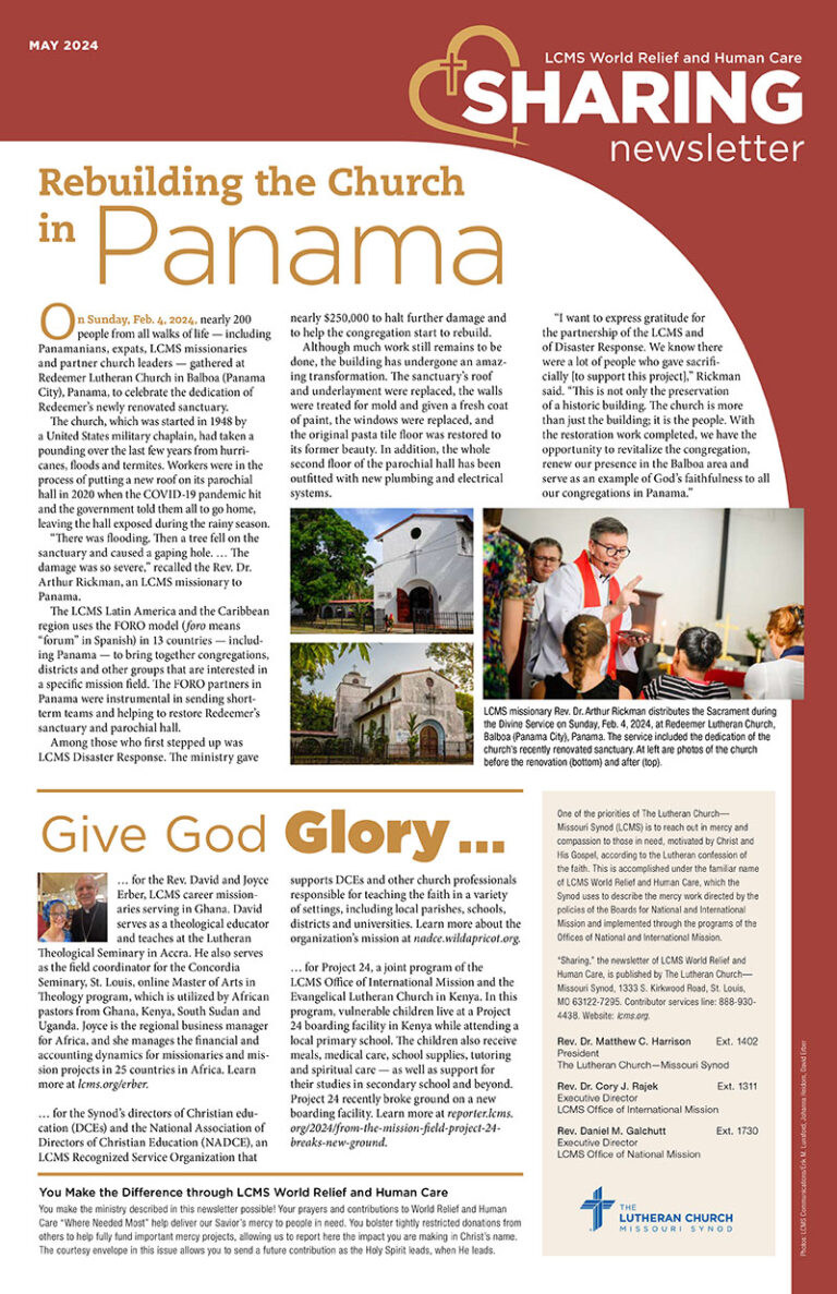 LCMS-World-Relief-And-Human-Care-Sharing-Newsletter-May-2024-1 - LCMS Resources