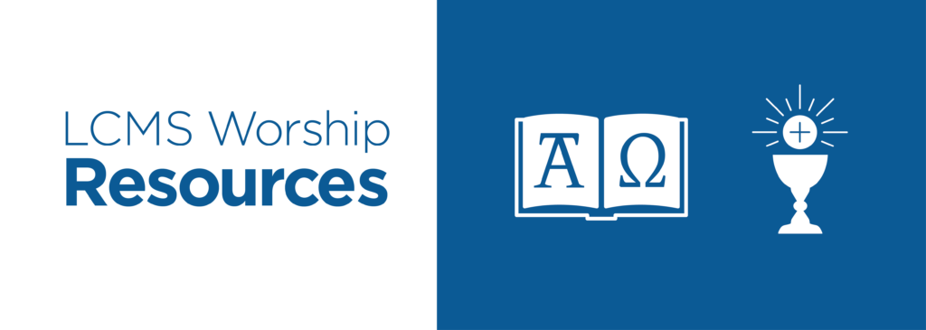 Worship Banner - Blue - LCMS Resources